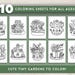 Tiny Gardens Coloring Pages for Adults Kids, Bold and Easy Coloring ...