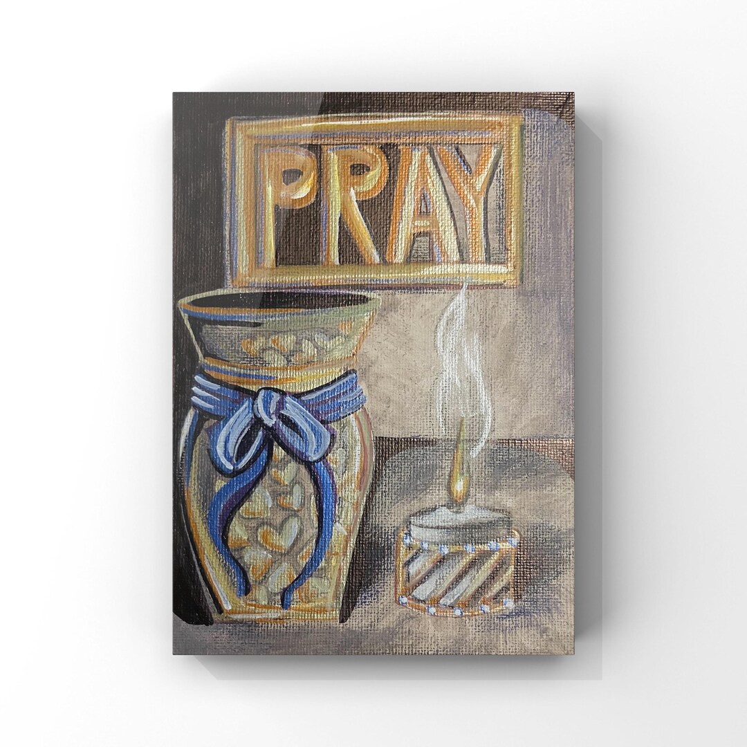 Prayer Wall Art Prayer Art Decor Abstract Wall Art Print Pray Art Wall ...
