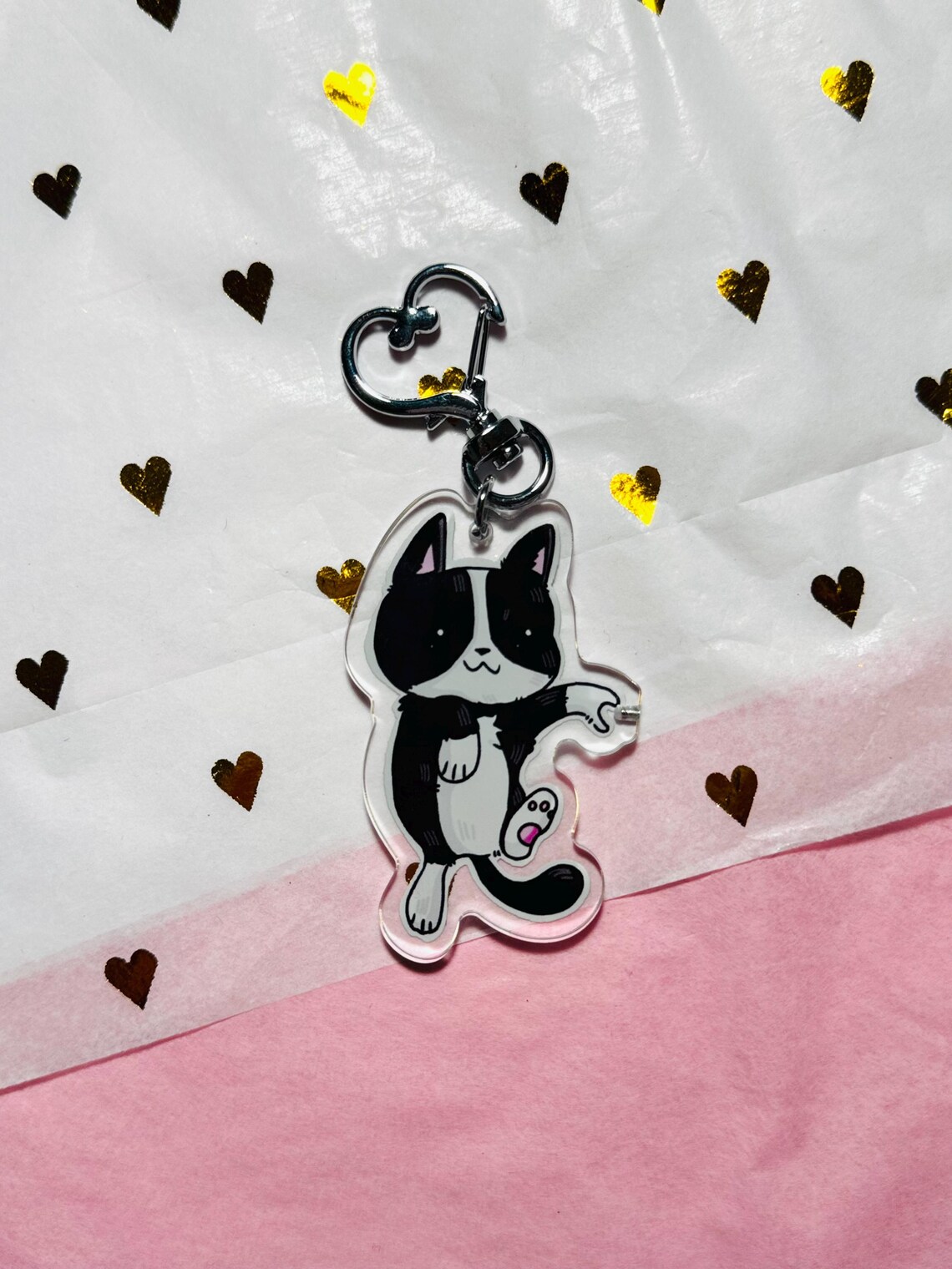 Matching Cat Keychains, Acrylic Keychains, Magnetic, Cute for Friends ...