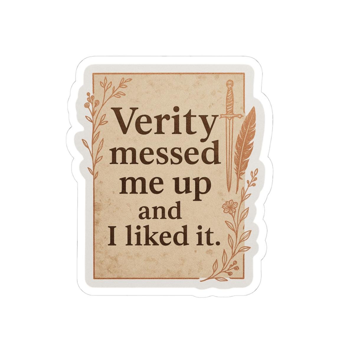 Oh but Verity (sticker) - Etsy
