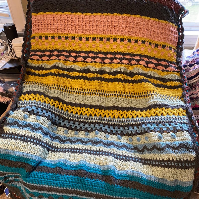 Multi Colored Throw - Etsy