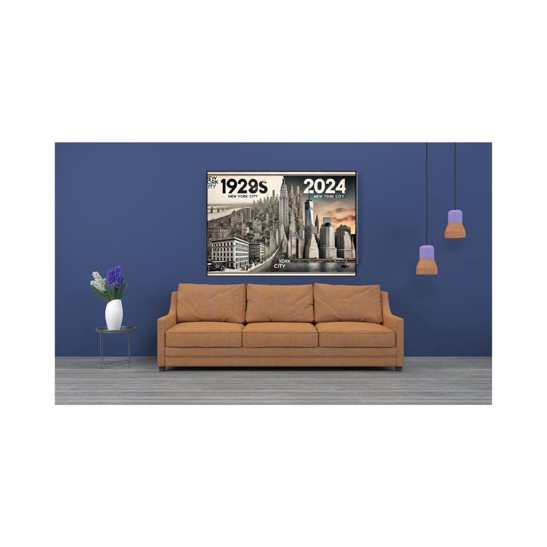 1920s Vs 2020s New York City Vintage Wall Art - Etsy