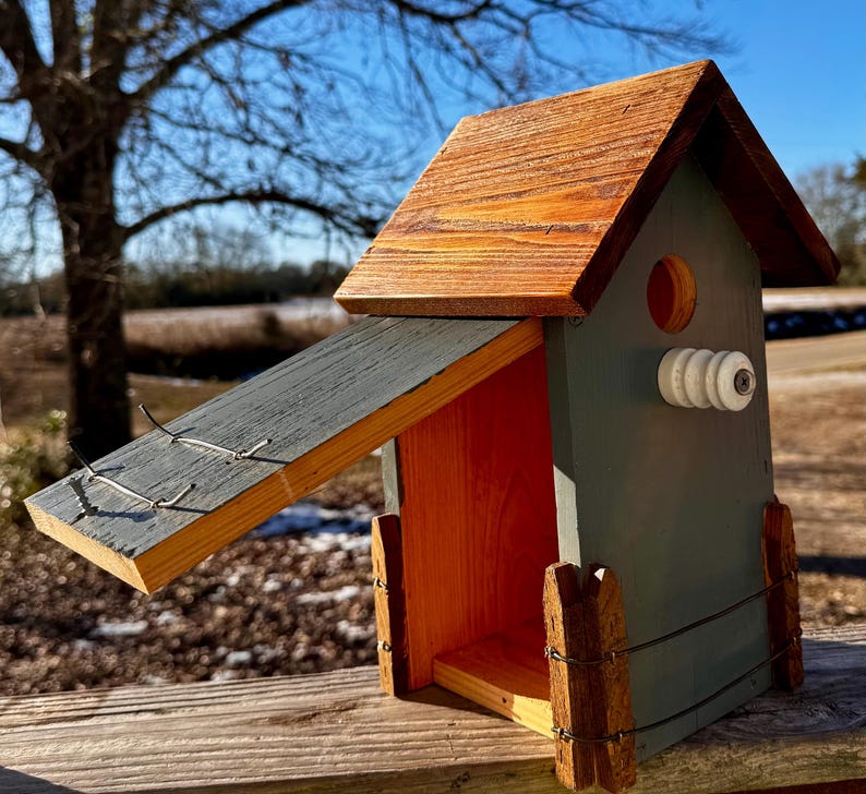 Rustic Farm Inspired Bird House V2 - Etsy