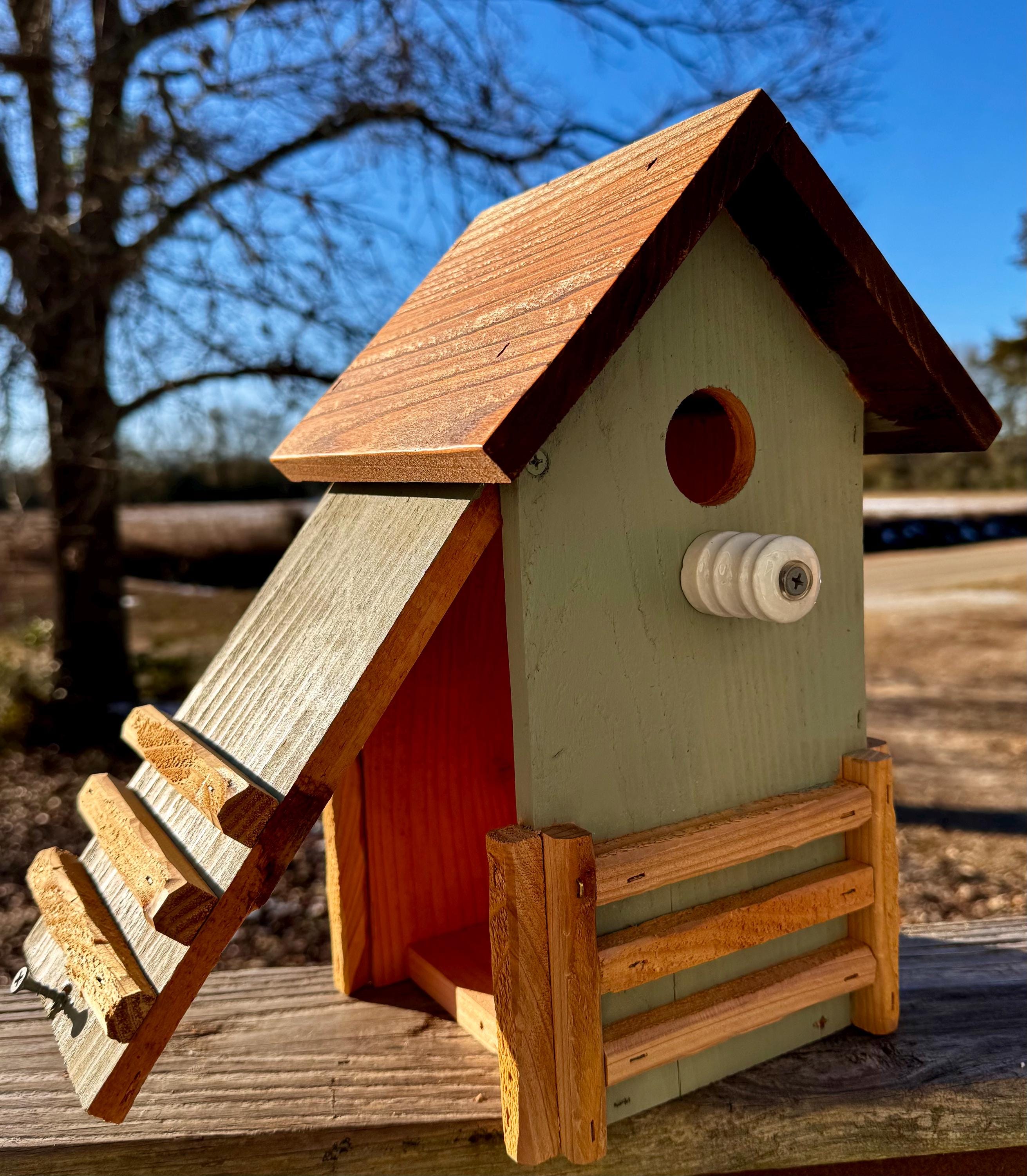 Rustic Farm Inspired Bird House, (great Bluebird House) - Etsy