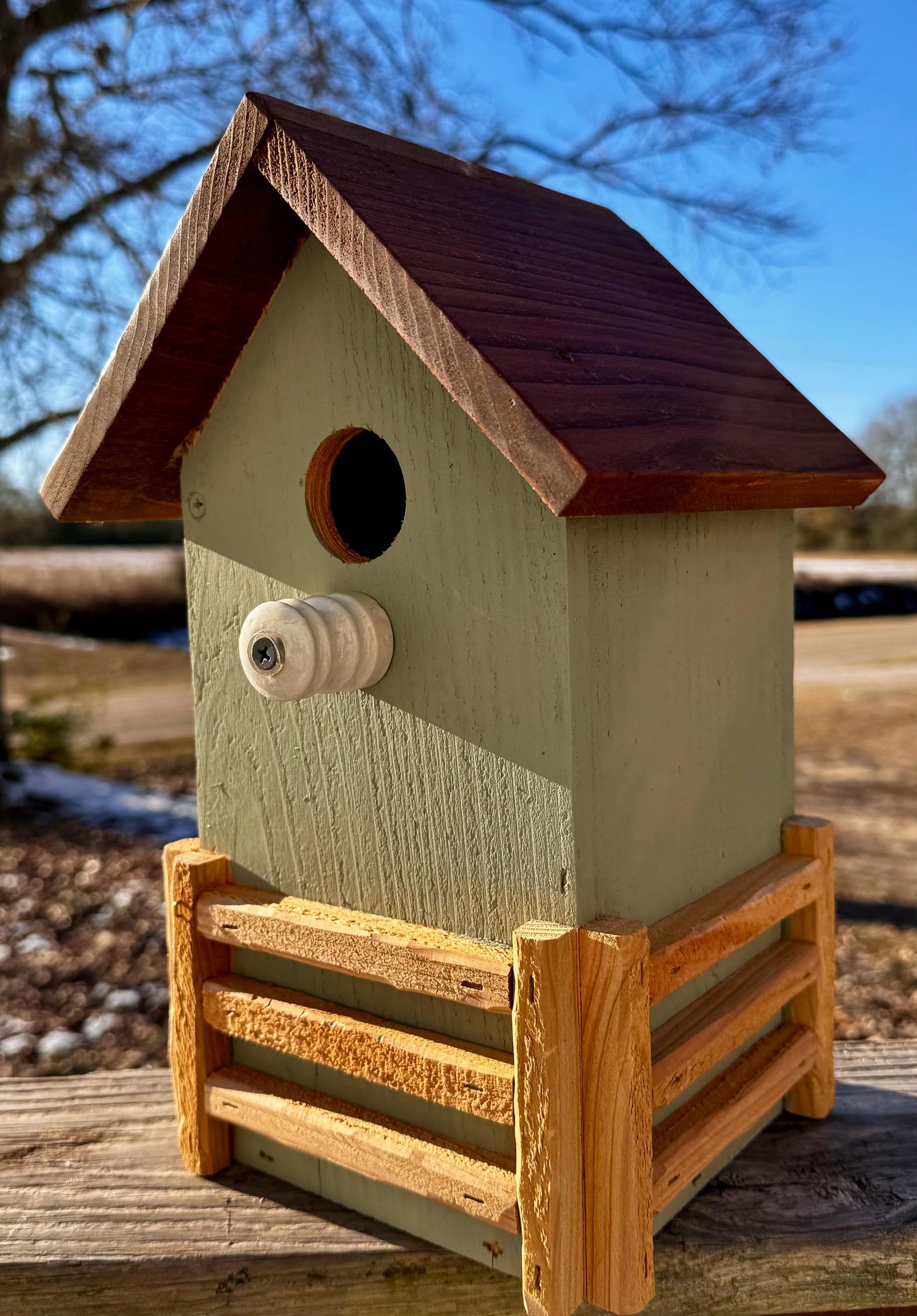 Rustic Farm Inspired Bird House, (great Bluebird House) - Etsy