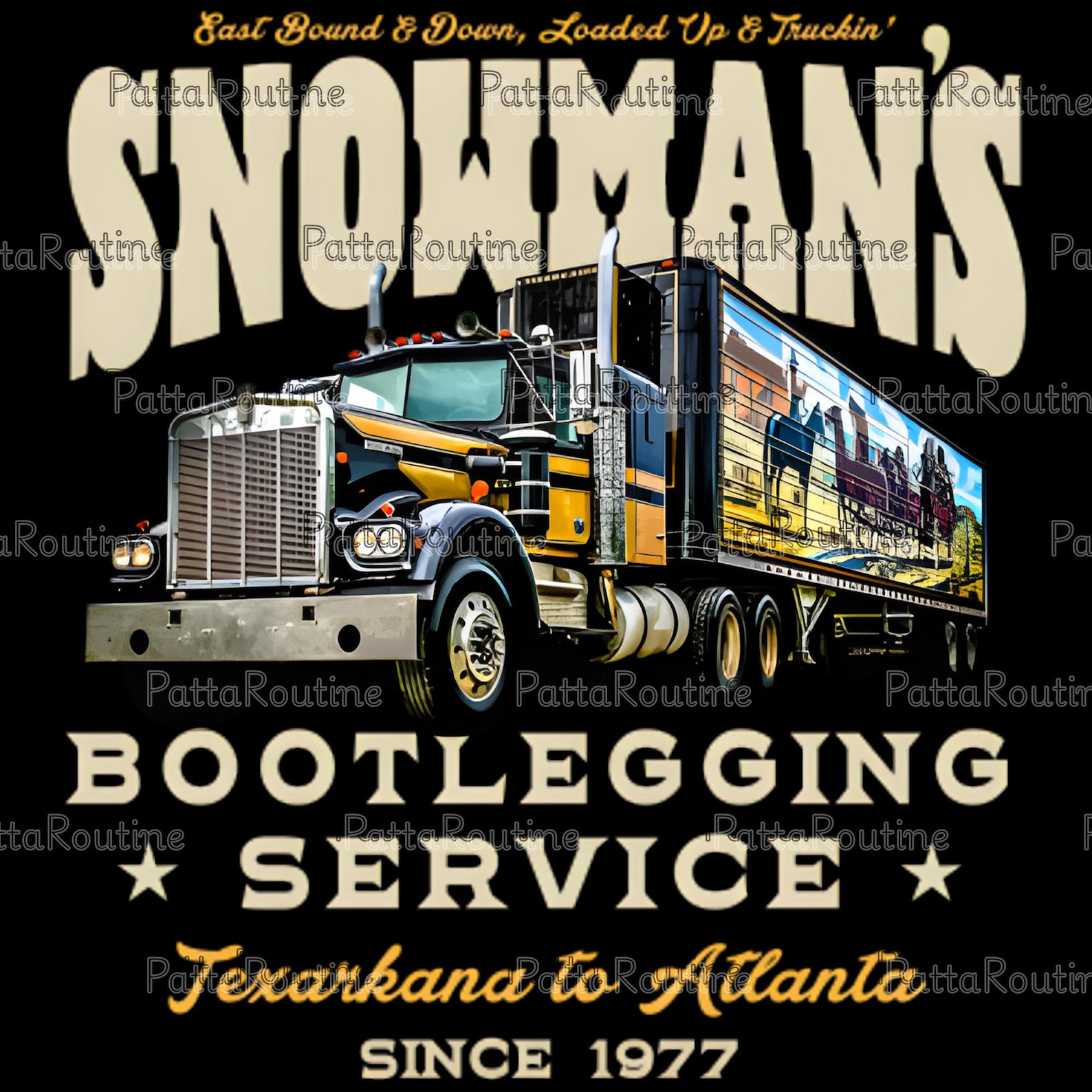Snowman's Bootlegging Service PNG, Smokey and the Bandit Digital File ...