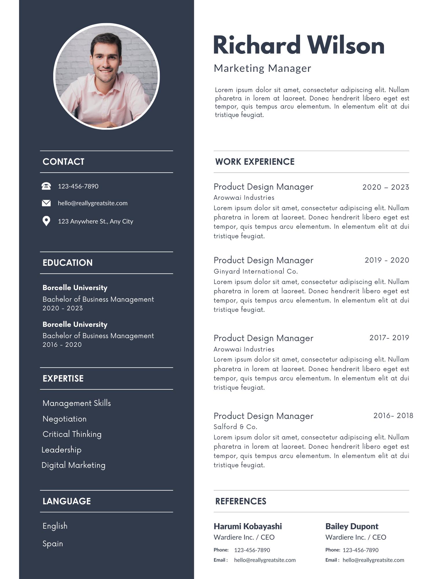 Resume Templates - Etsy