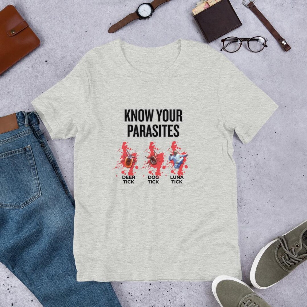 Know Your Parasites | Funny Canadian Outdoors T-shirt | Deer Tick Dog ...