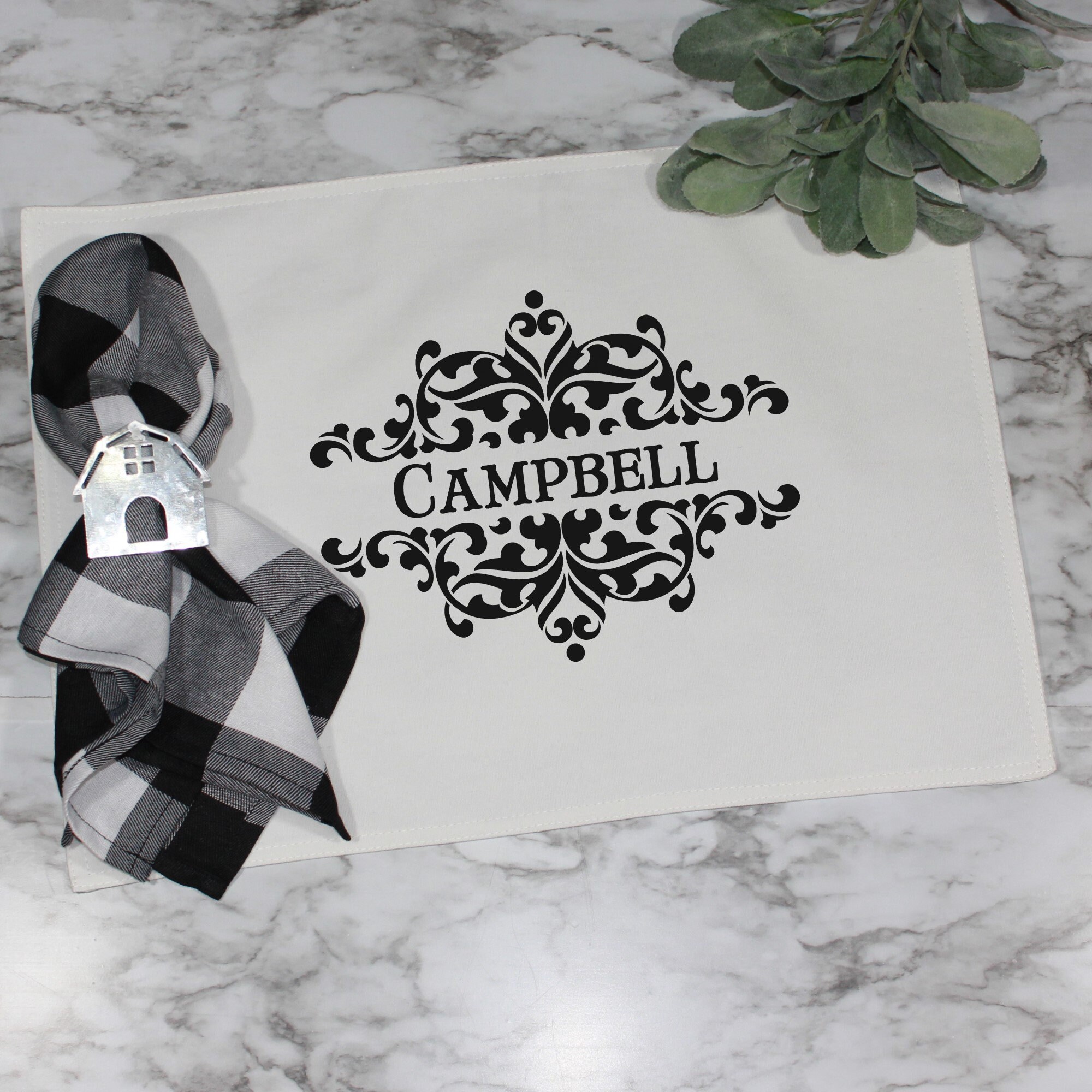 Table Linens cream mat Farm theme placemat dining table decoration ...