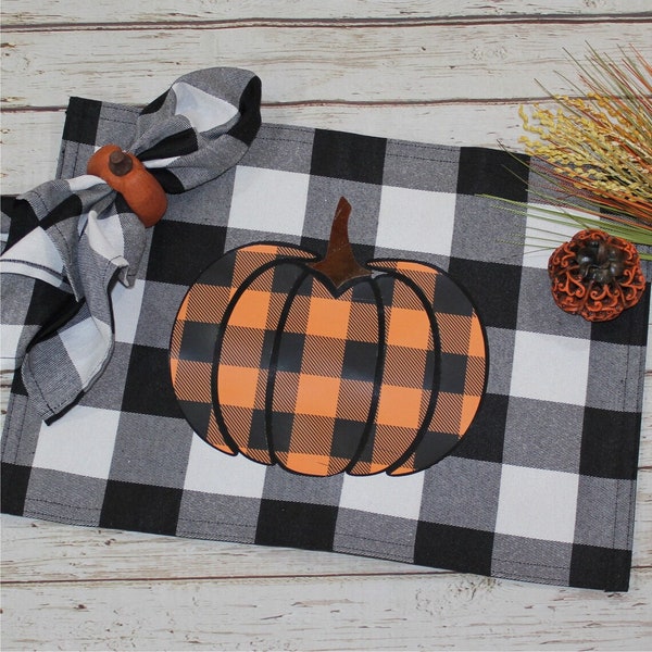 Pumpkin Placemat - Etsy