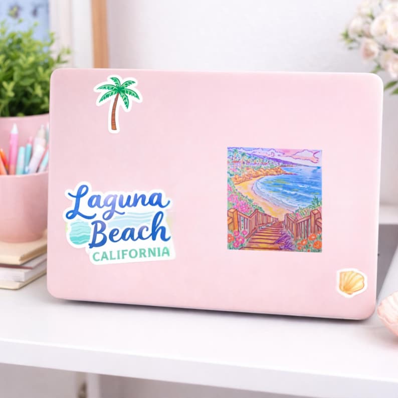 Laguna Beach Sticker California Coastal Souvenir Thousand Step Stairway ...
