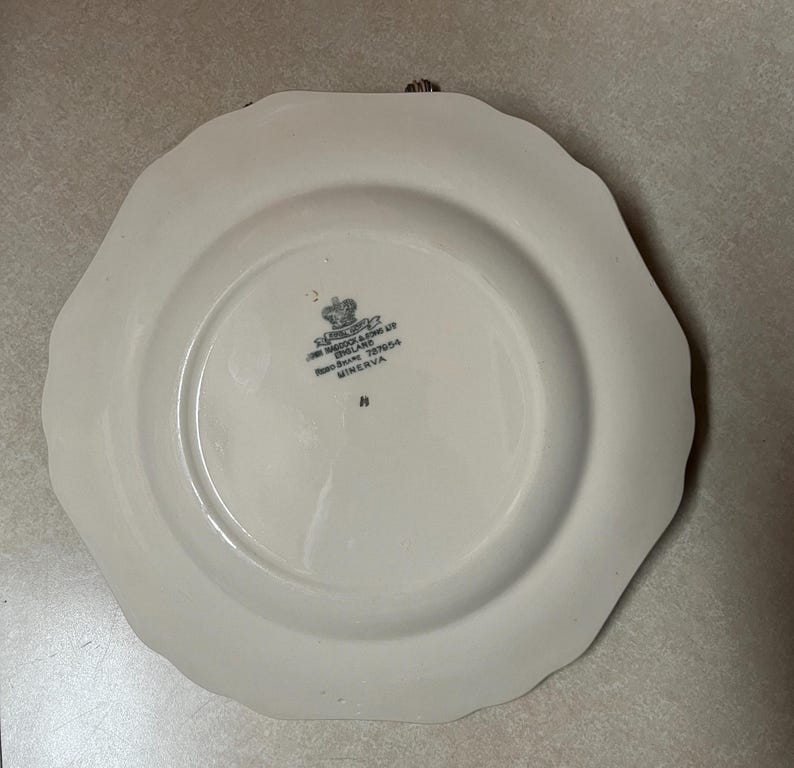 Vintage John Maddock & Sons Minerva Pattern Hexagon Porcelain Dinner ...
