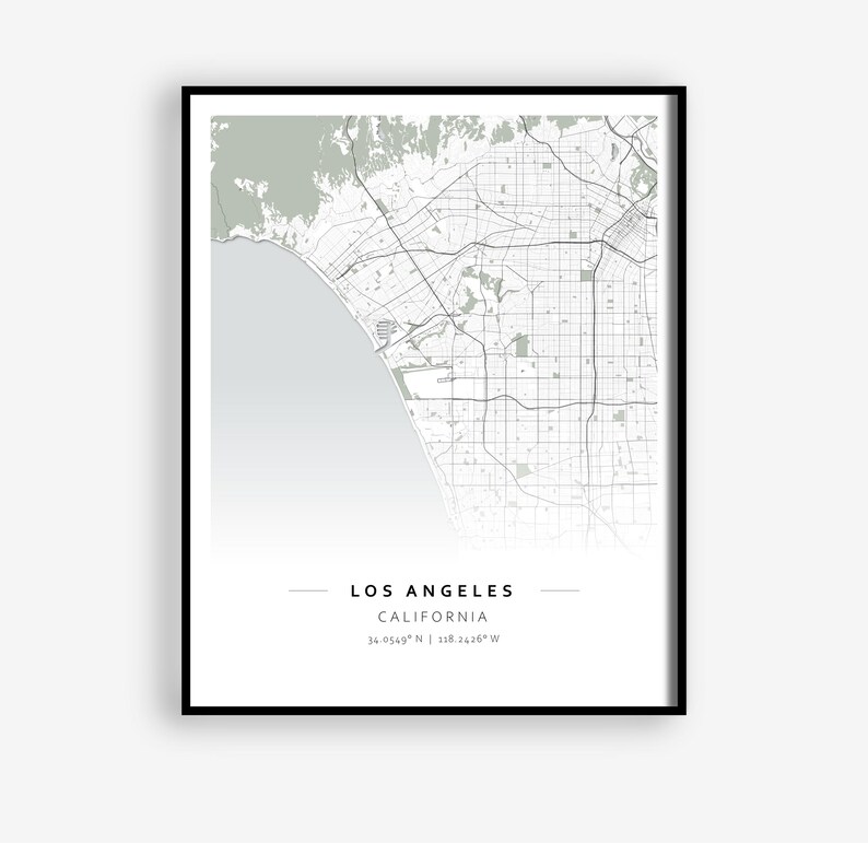 Hometown Map, Poster, Any City, Any Town, Large Map, Your City, Custom ...