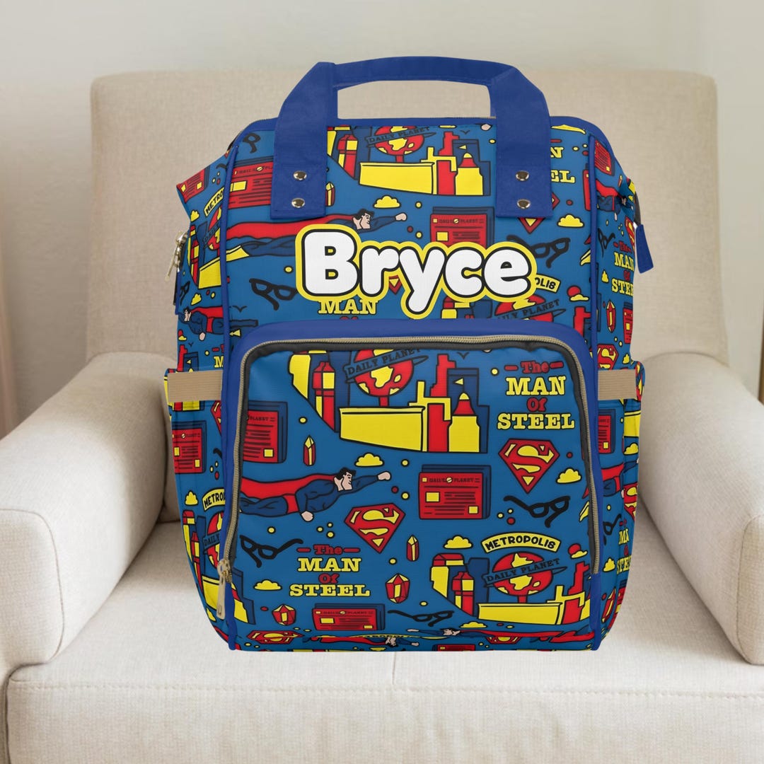 Superman Backpack,superman,boy Diaper Bag,custom Diaper Bag,boy ...