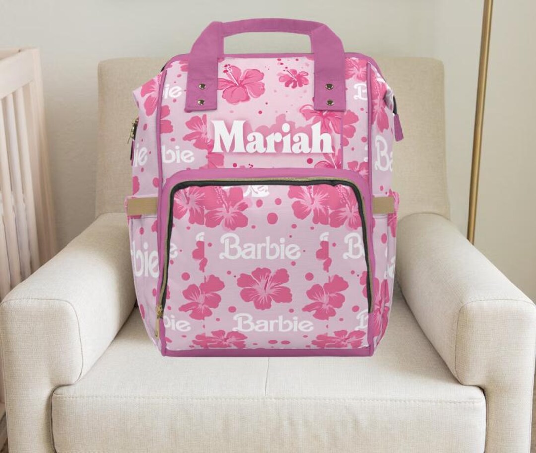 Barbie,barbie Backpack,cherry Blossom, Floral Diaper Bag, Girl Diaper ...