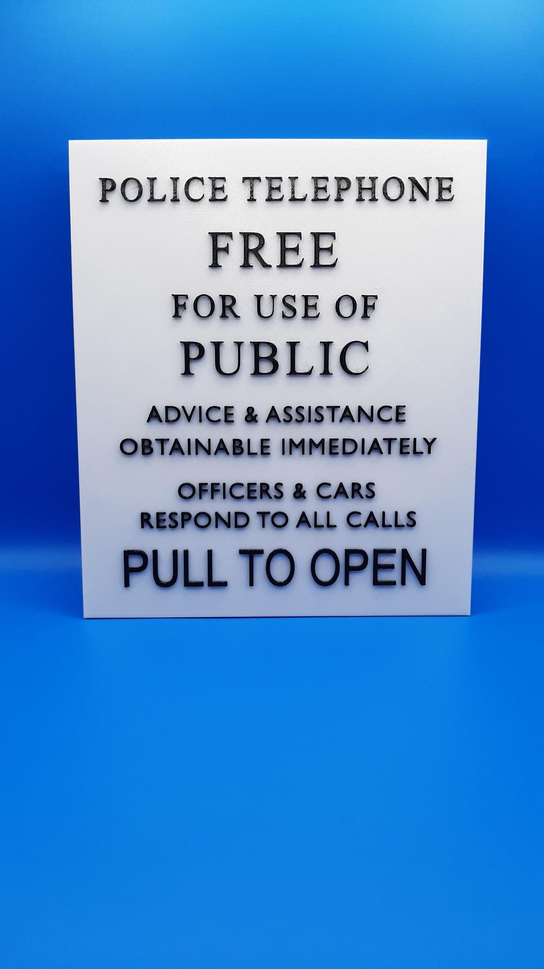 TARDIS Police Call Box Sign - Etsy
