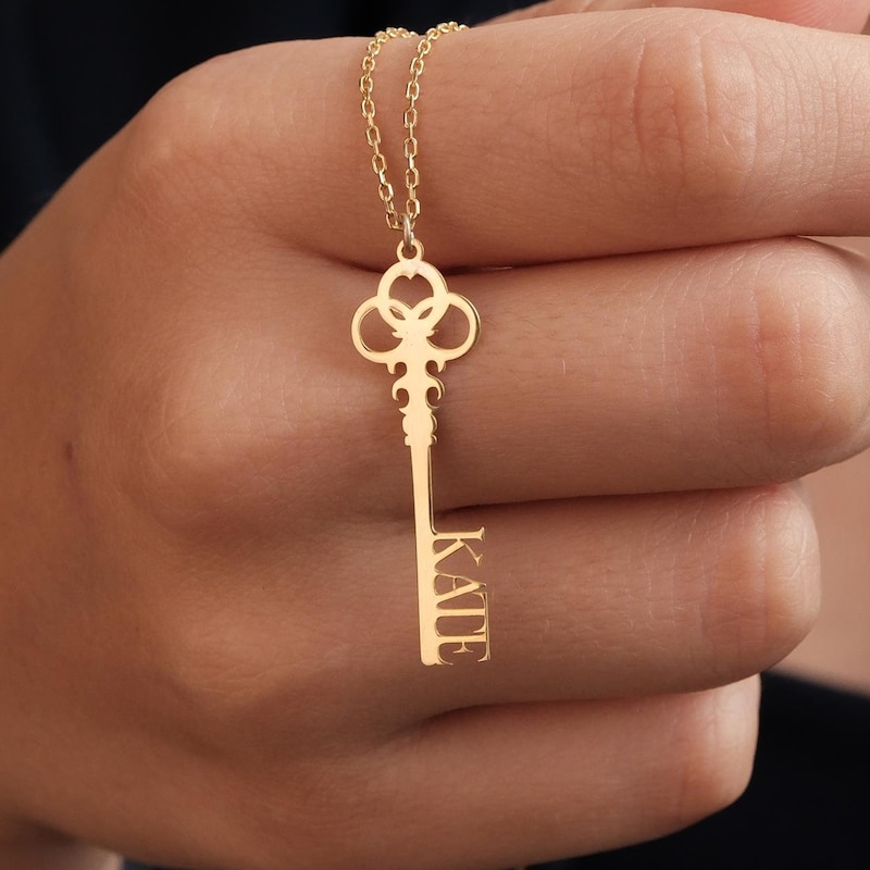 Key Necklace - Etsy