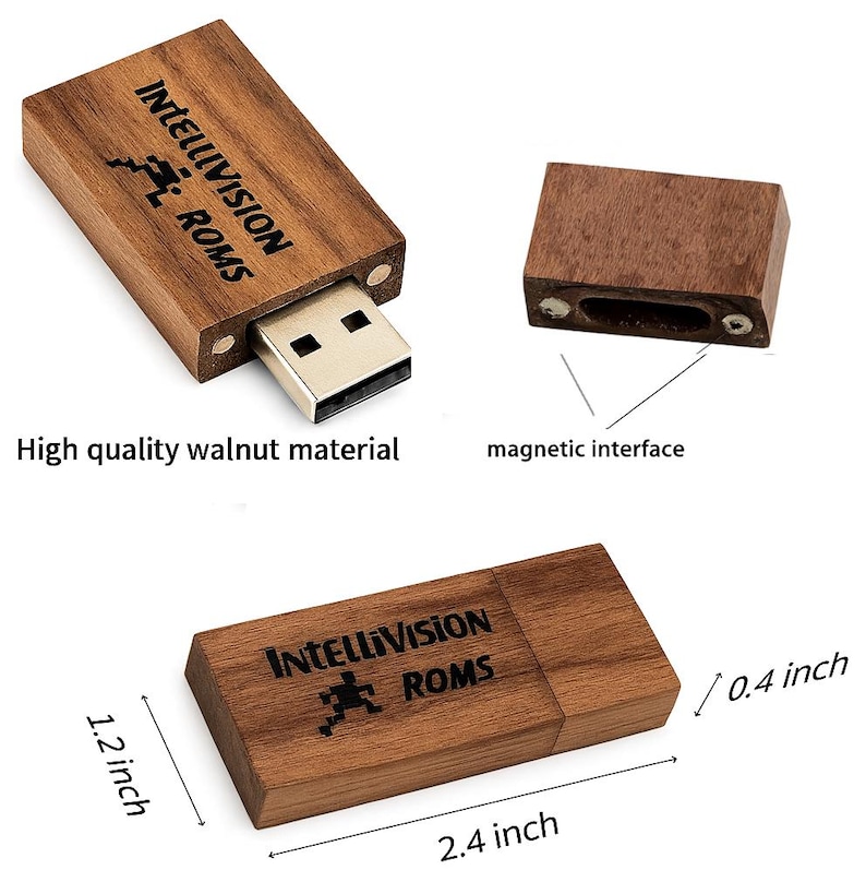 Intellivision 4GB Wood Grain USB 2.0 Flash Drive. - Etsy