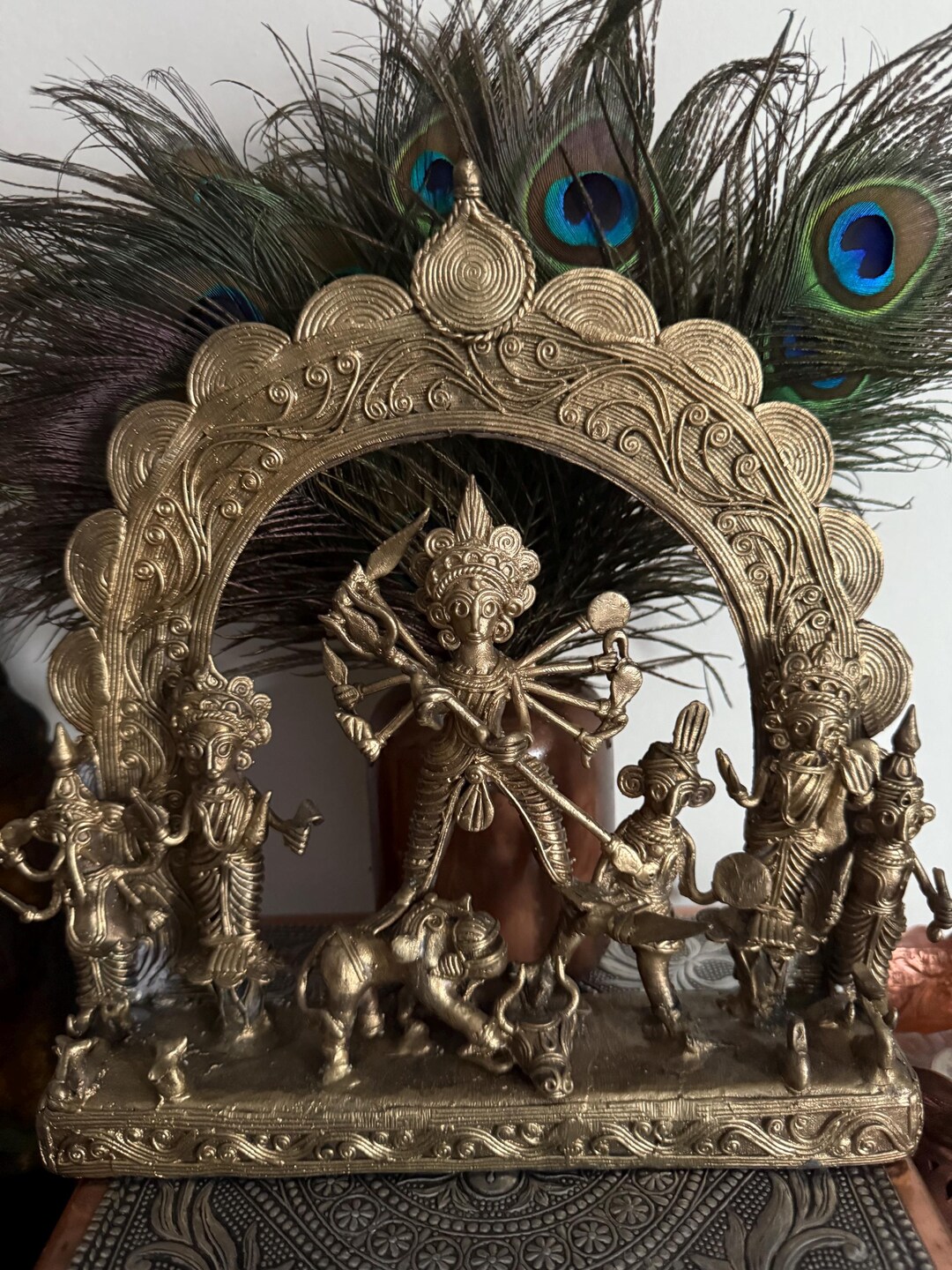 Durga Dokra Style Art - Etsy