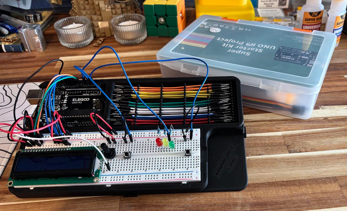 Snap on Arduino UNO Travel/organizer Tray. for the Popular ELEGOO ...