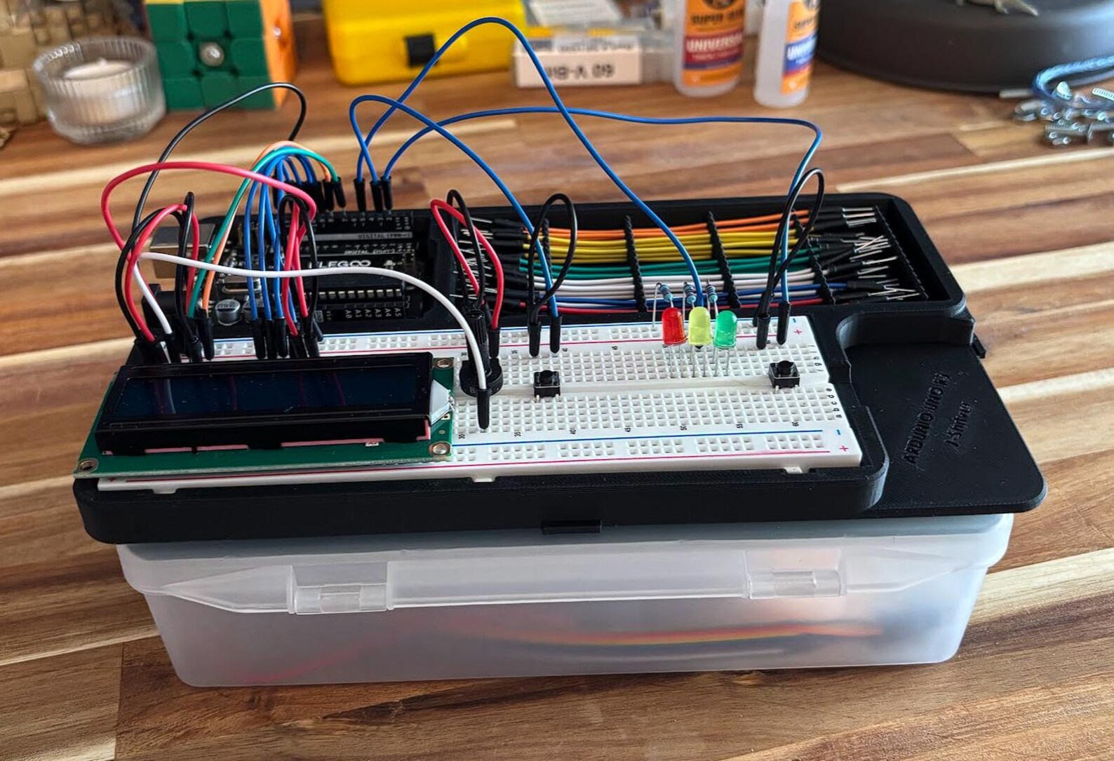 Snap on Arduino UNO Travel/organizer Tray. for the Popular ELEGOO ...