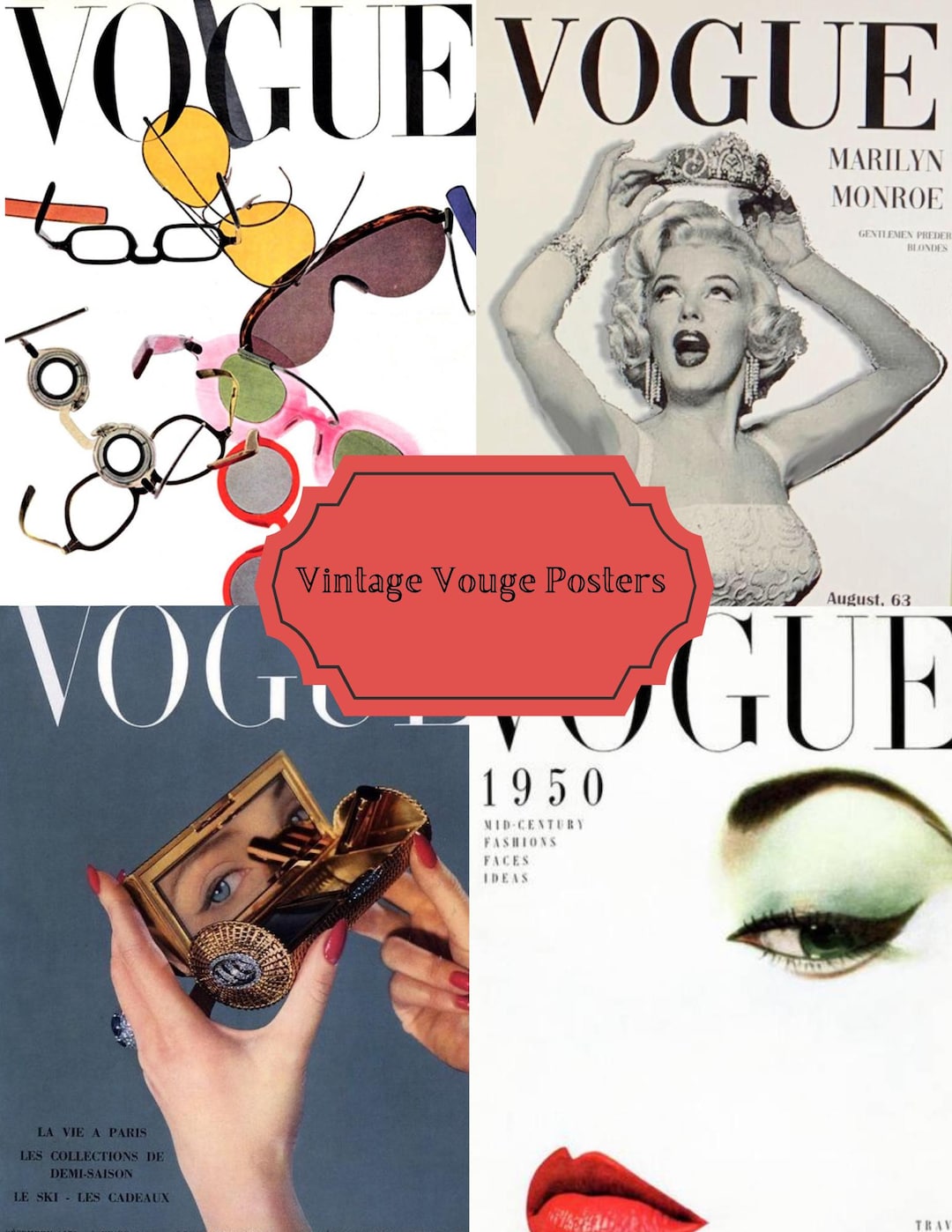 Vintage Vogue Posters - Etsy
