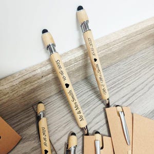 Personalized Wedding Pen, Custom Wood Pen, Wedding Favors for Guests in ...