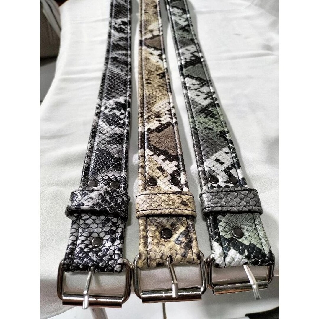 Snake Belt/snake Skin Belt for Men and Women/snake Skin Pattern Belt ...