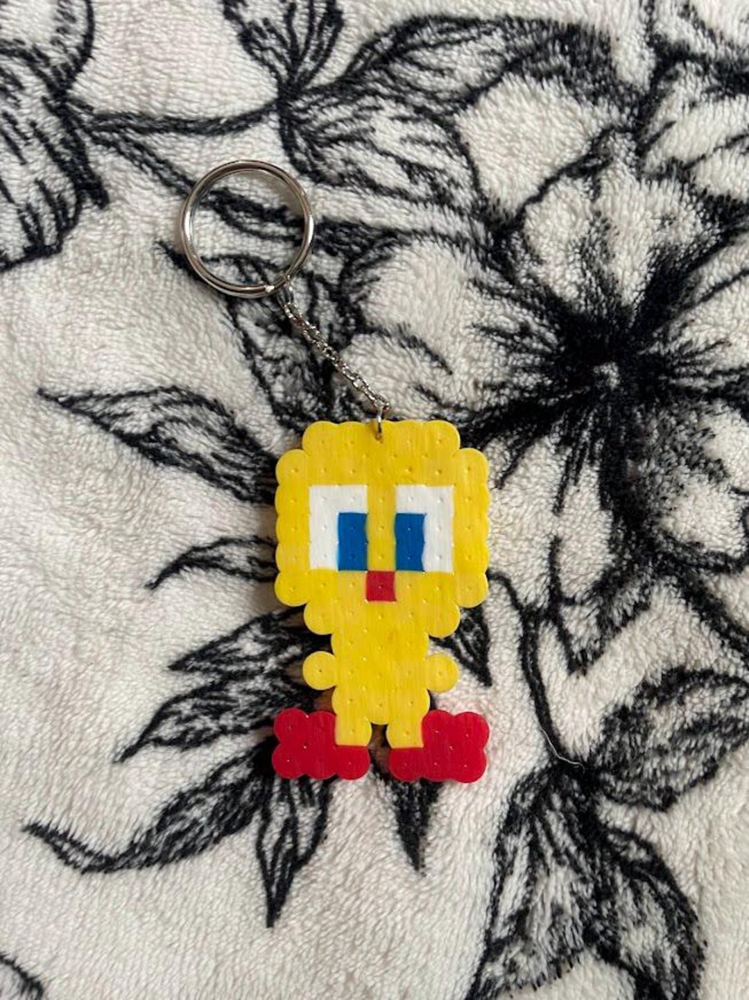 Tweety Bird Perlerbead Keychain - Etsy
