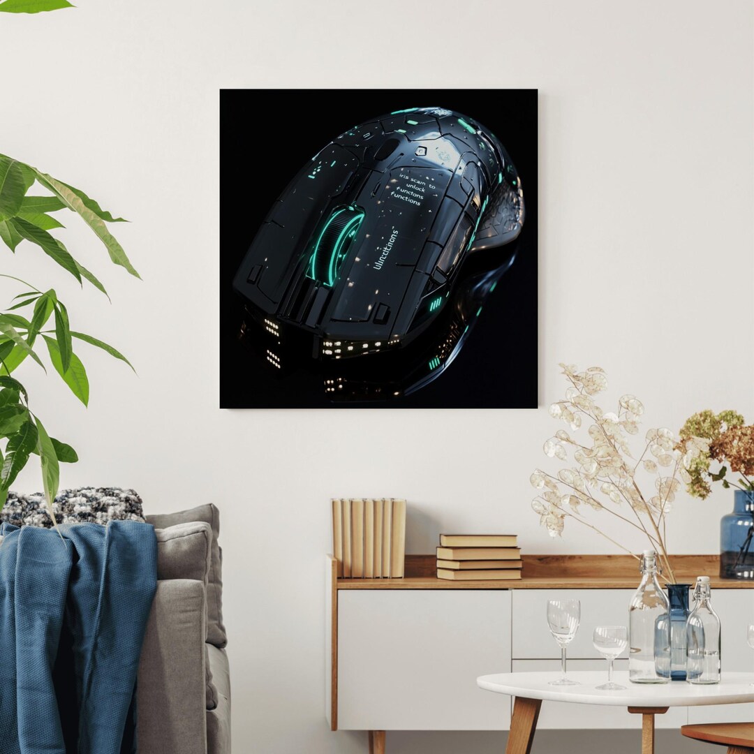 Best Gaming Mouse Art for Gamers | Game Room Wall Decor, Video Game Art ...