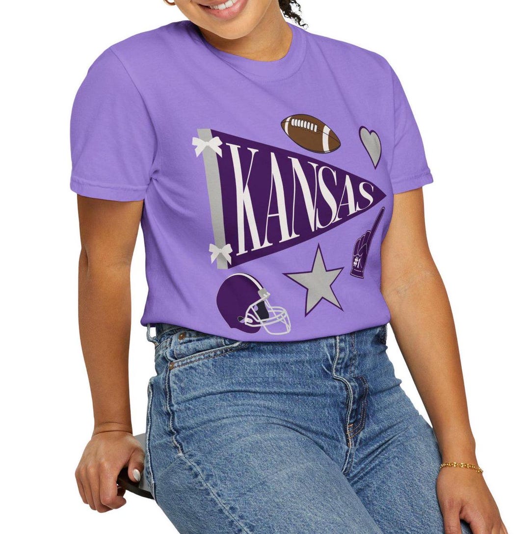 Wildcats Football Shirt, Pennant Flag Design, Manhattan Kansas Team ...