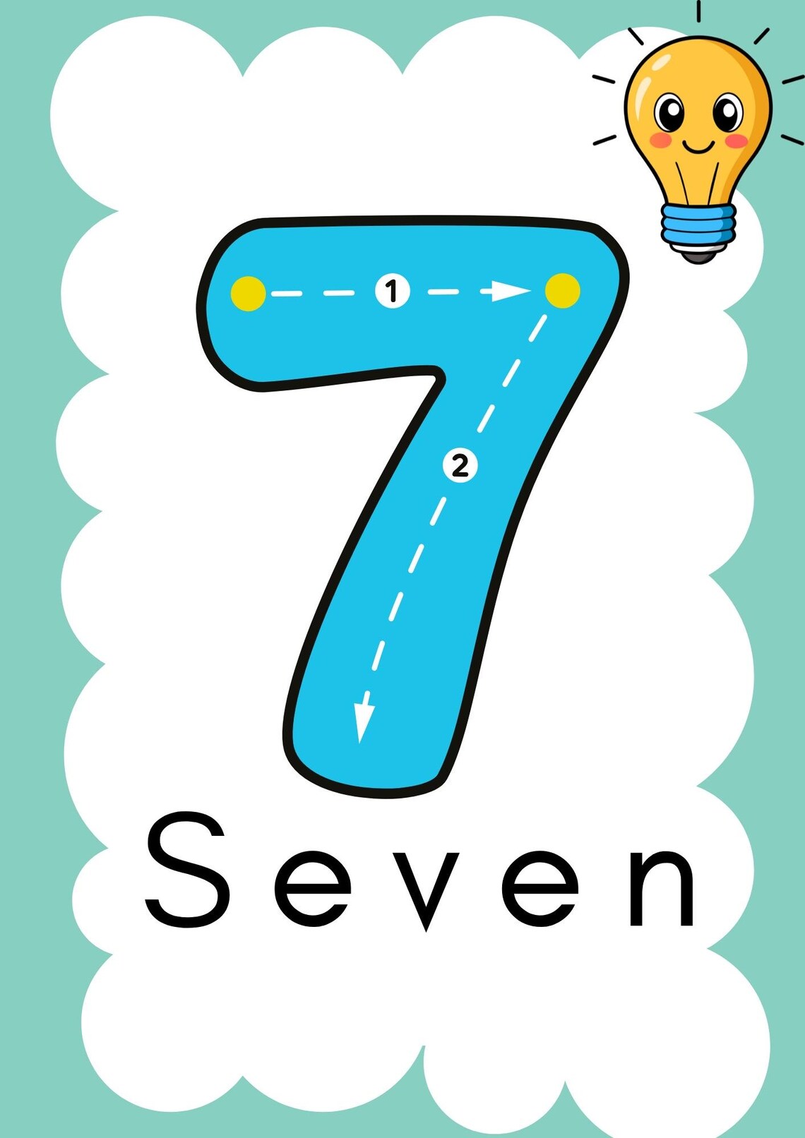 Number Flashcards 1-20 - Etsy