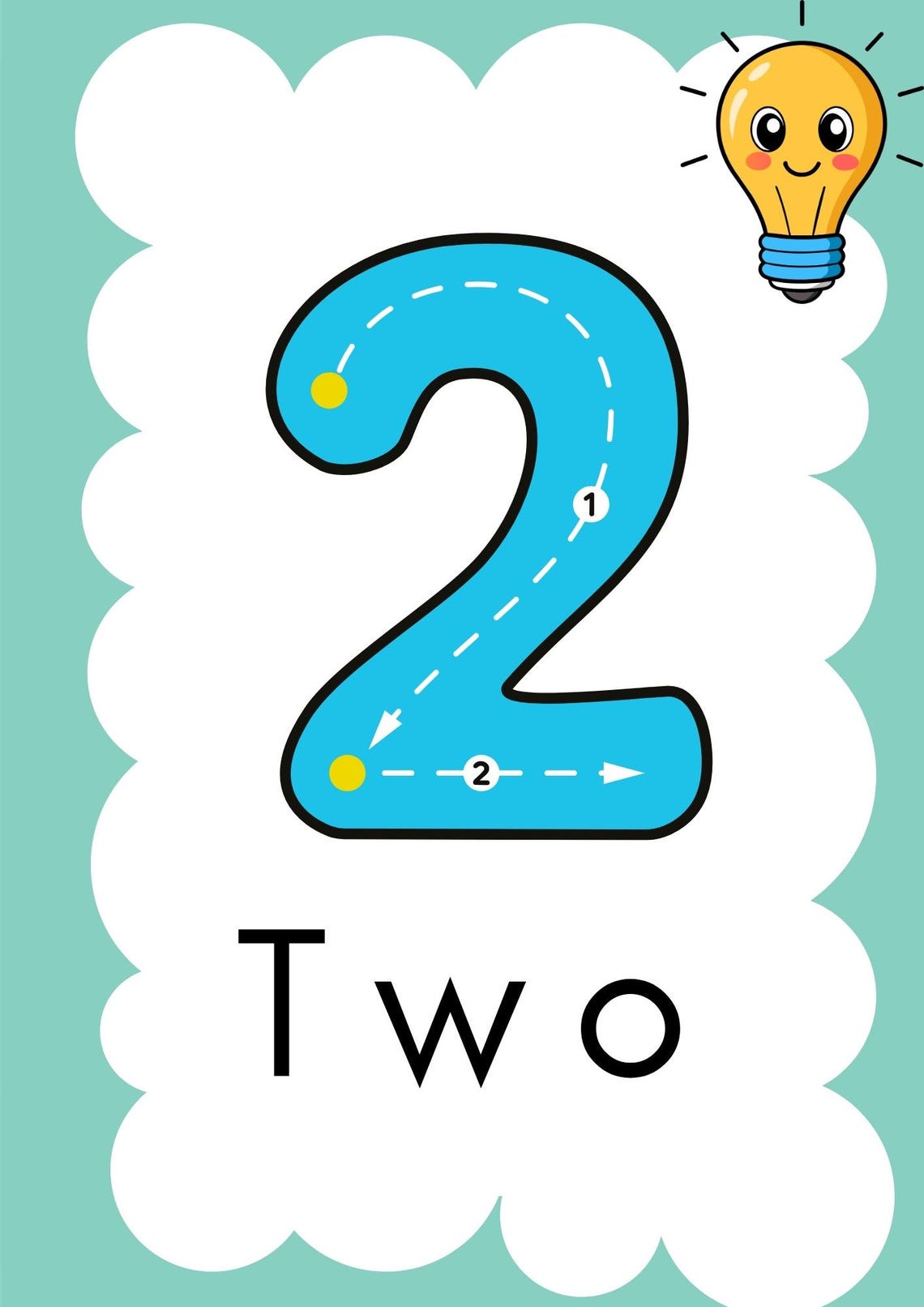 Number Flashcards 1-20 - Etsy