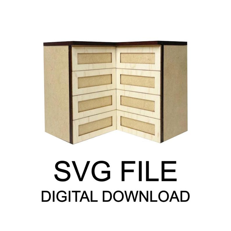 Corner Lower Cabinet SVG (DIGITAL DOWNLOAD) - Etsy
