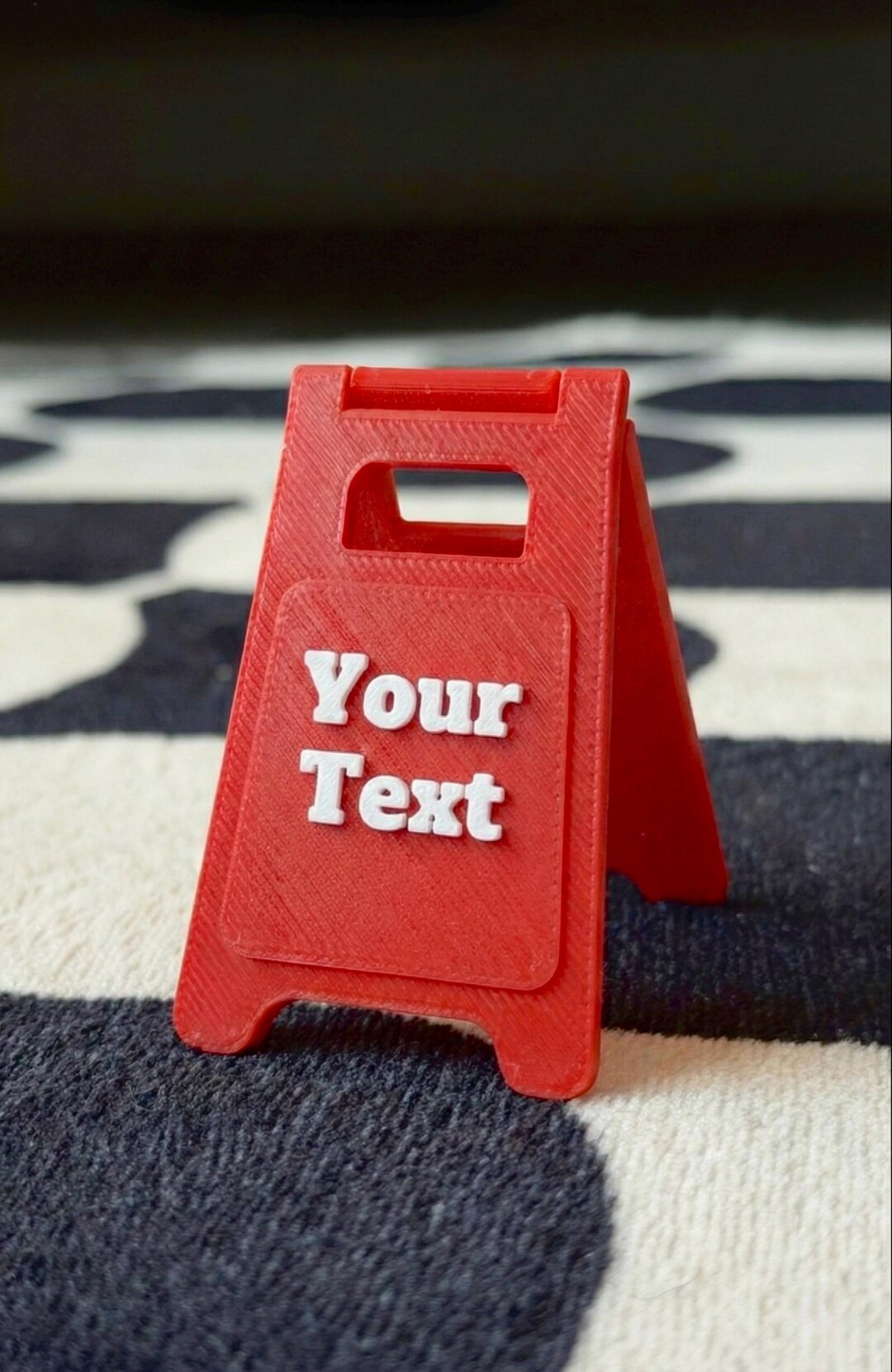 Custom 3D Printed Mini Floor Sign A Frame Personalized Desk Small ...