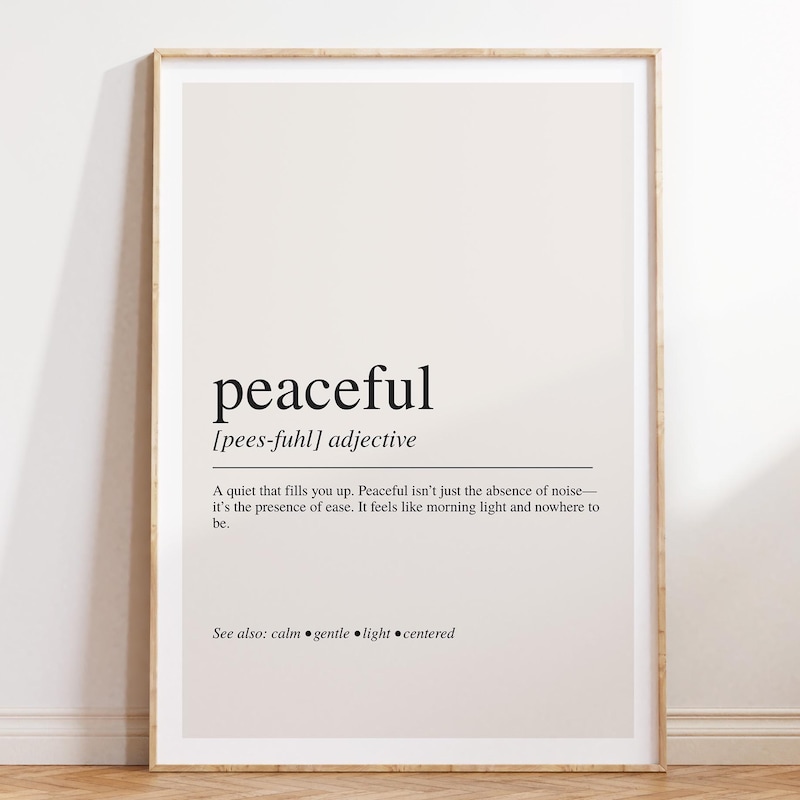 Happy Peaceful Home Sign - Etsy UK