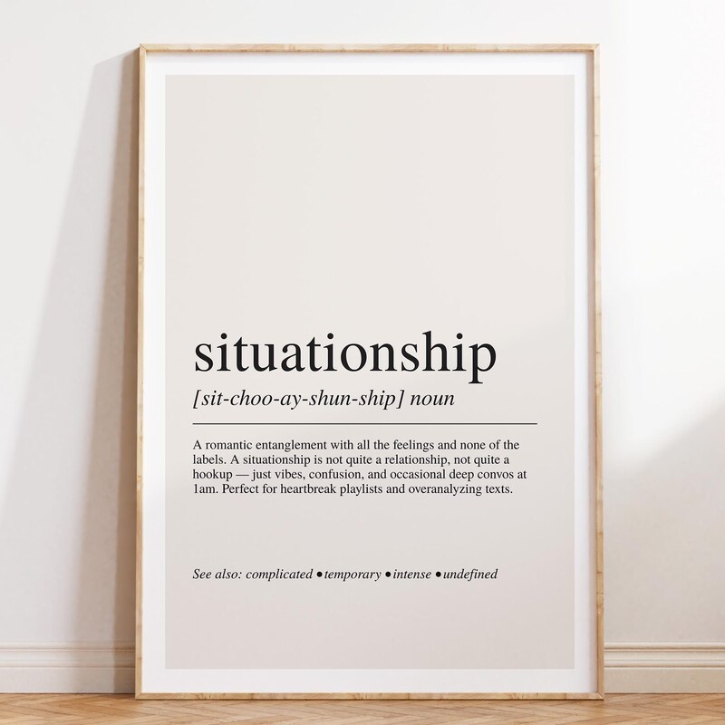 1 Year Situationship - Etsy UK
