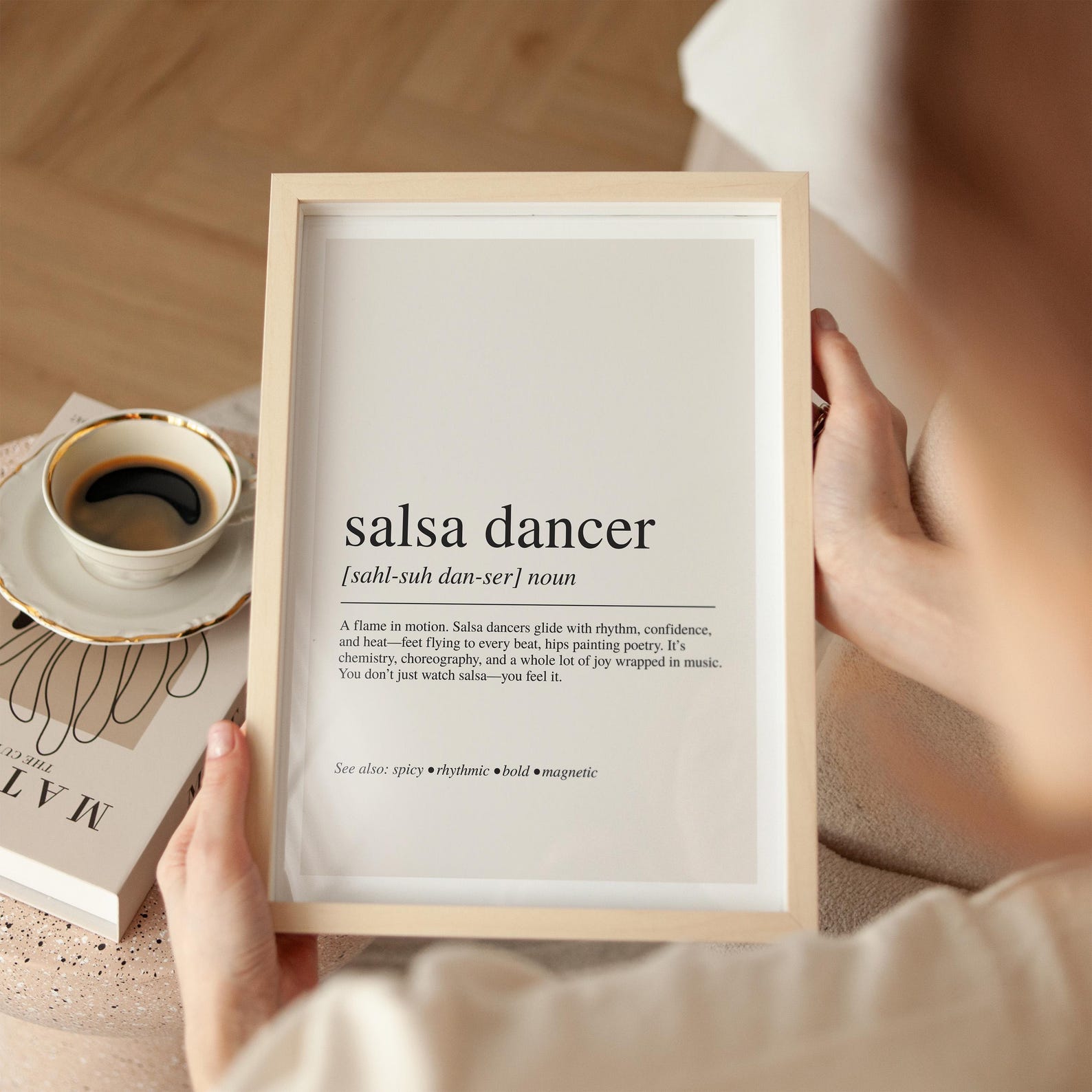 Salsa Dancer Definition Print, Performing Arts Wall Art, Modern ...