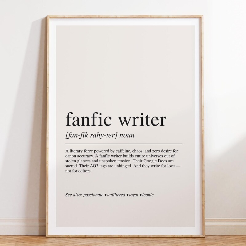 Fanfiction Posters - Etsy UK
