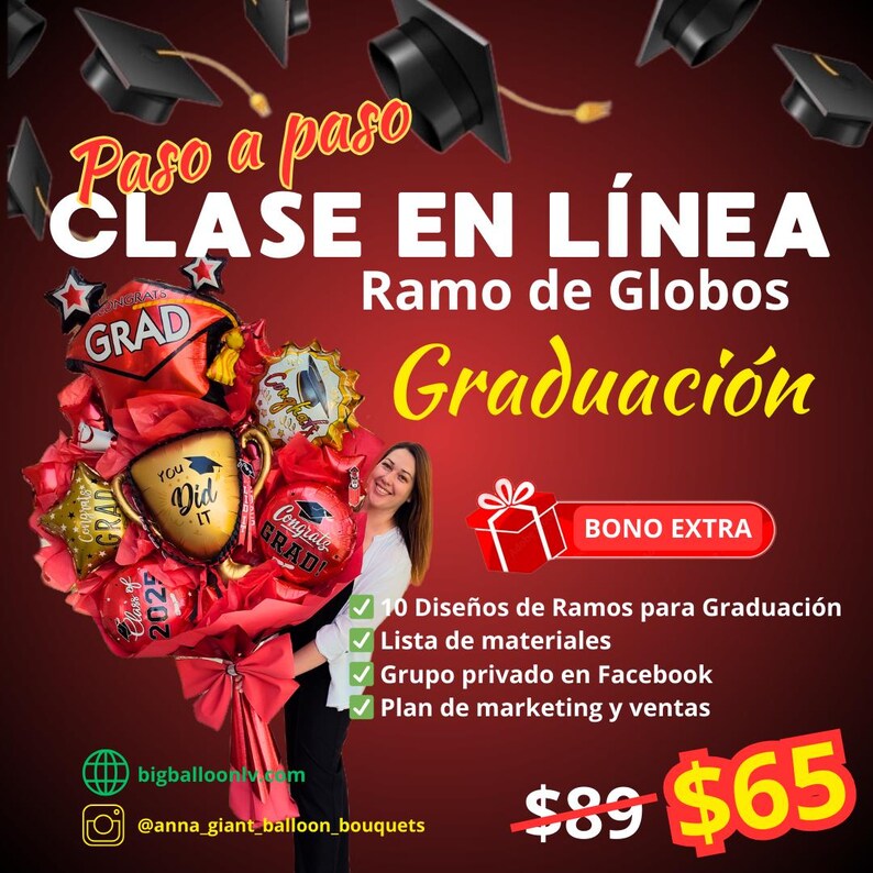 Tutorial Ramo De Globos Para Graduación | Clase Paso a Paso En Video ...