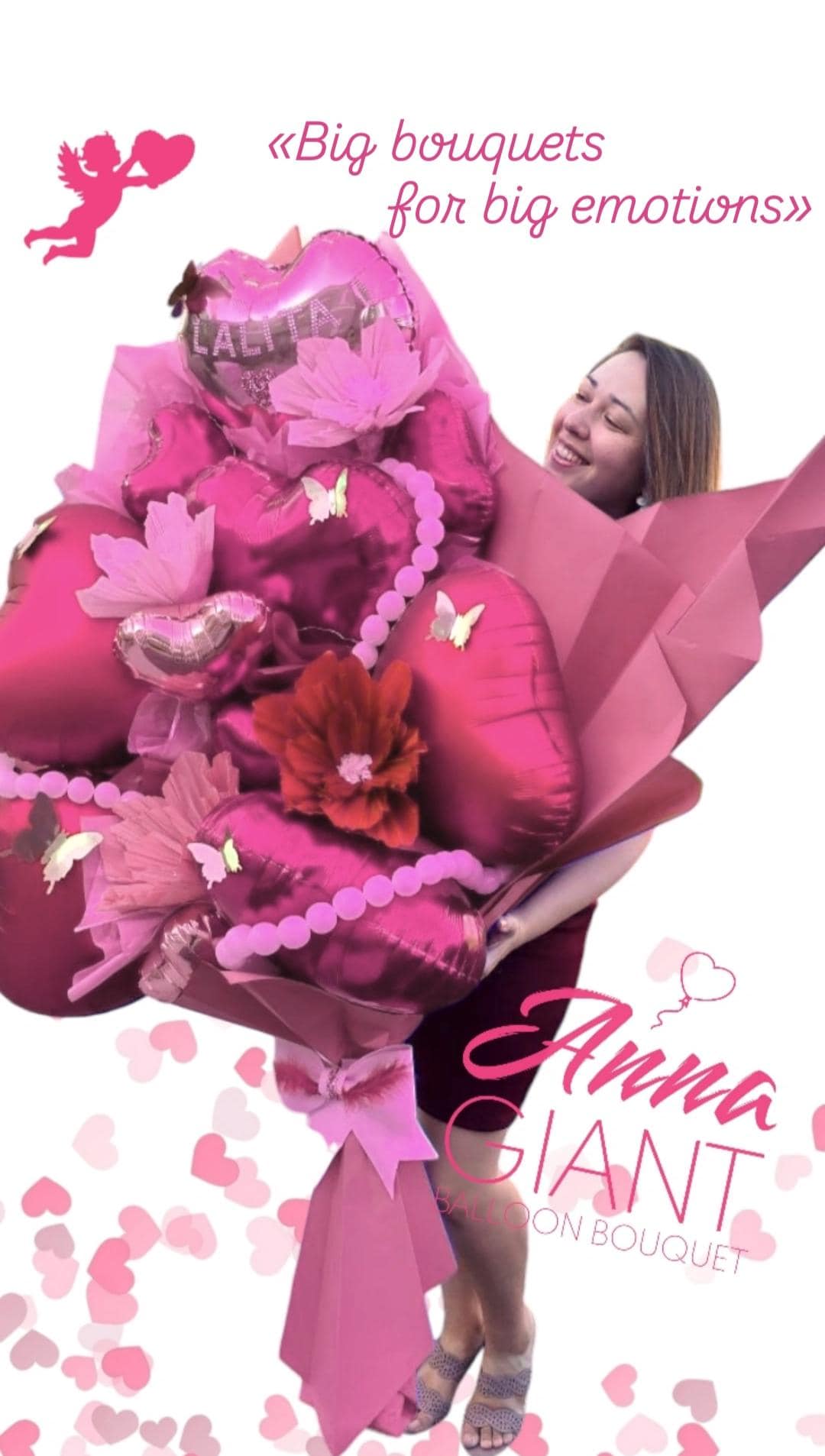 Giant Balloon Bouquet for Valentine's Day - Etsy