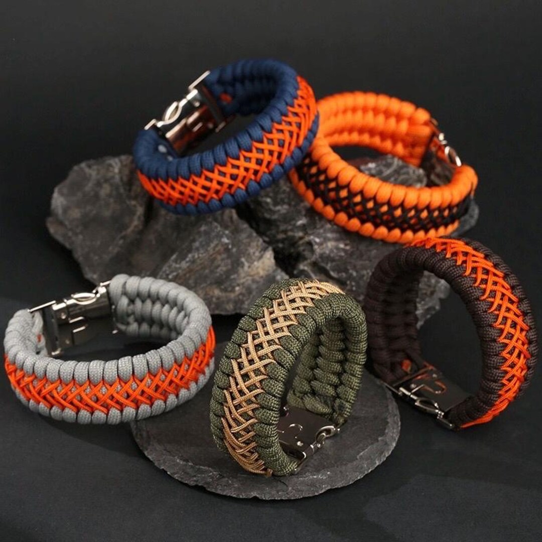 Seven Core Paracord Survival Bracelet Outdoor Tactical Braided ...