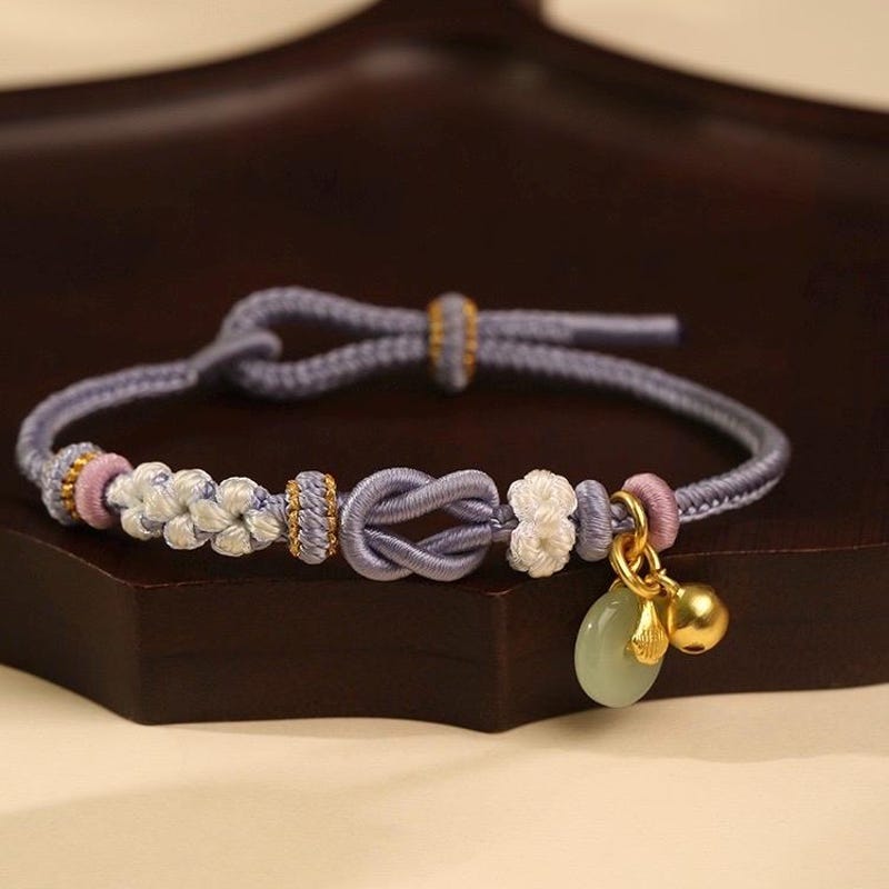 Chinese Lucky Bracelet Blue - Etsy