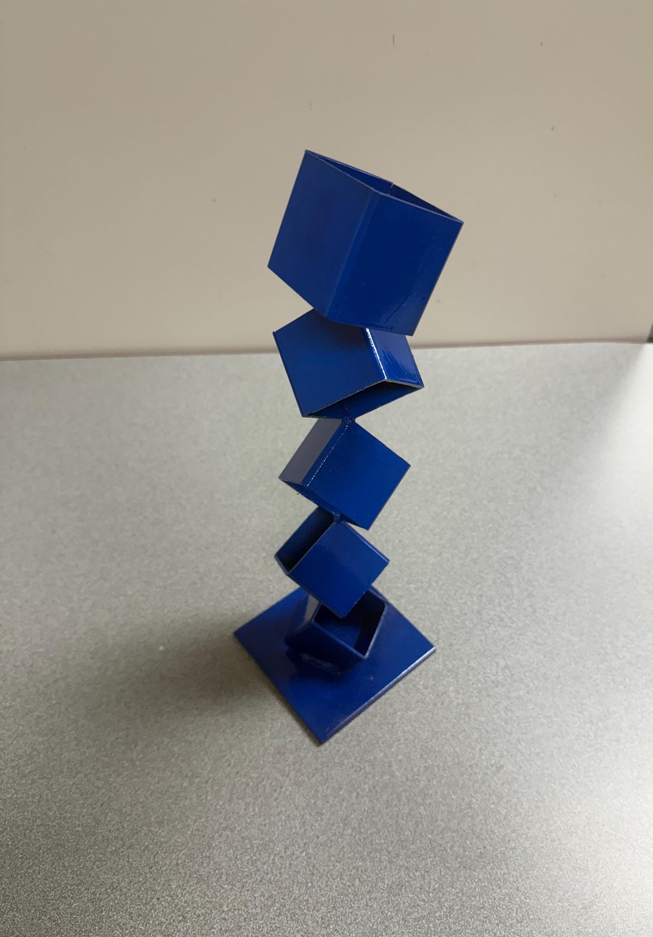 Welded Cube Tower Sculpture - Etsy