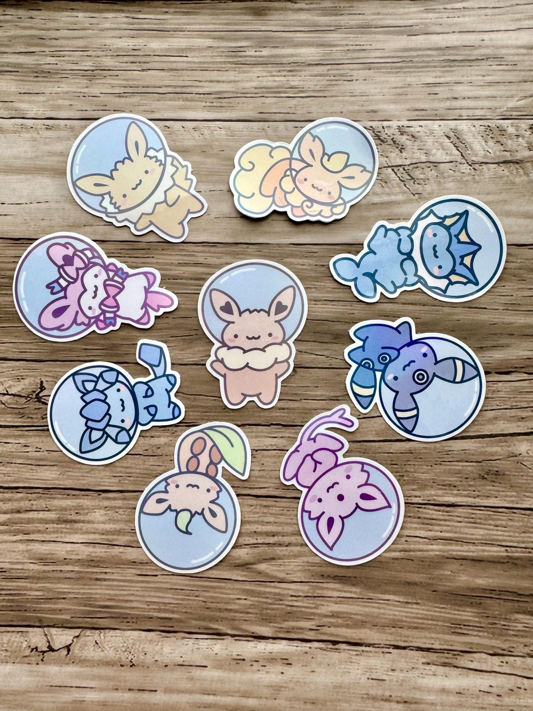 Pokémon Eeveelution Astronaut Stickers (9 Pieces) - Etsy