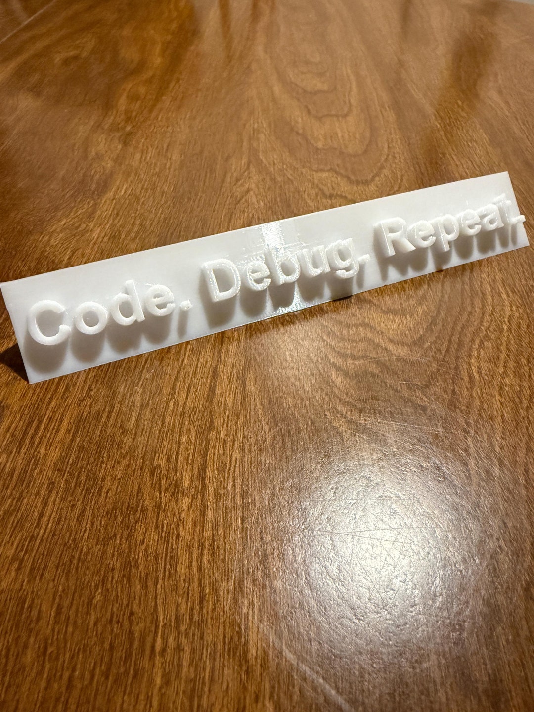 Desk Plaque – “code. Debug. Repeat.” – Funny Programmer Gift - Etsy