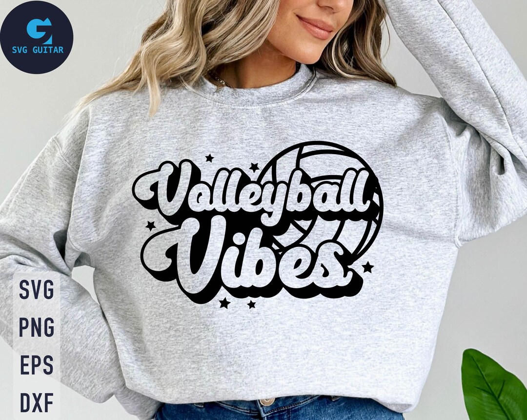 Volleyball Vibes Svg, Volleyball All Day Svg, Volleyball Svg ...