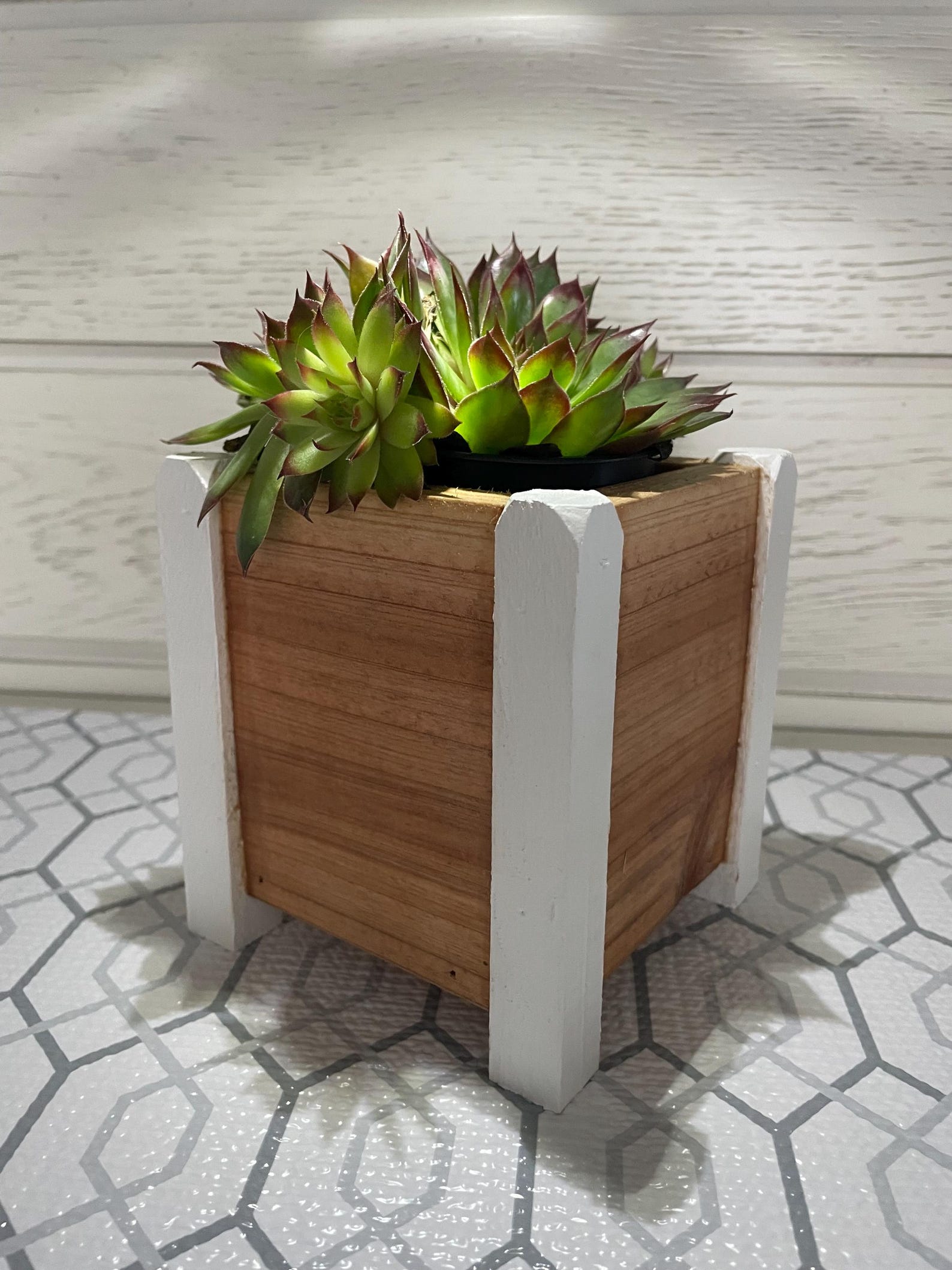 Mini Wooden Planters - Etsy