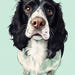 Sprocker Spaniel Digital Print | Custom Dog Art | Pet Portrait | Dog ...