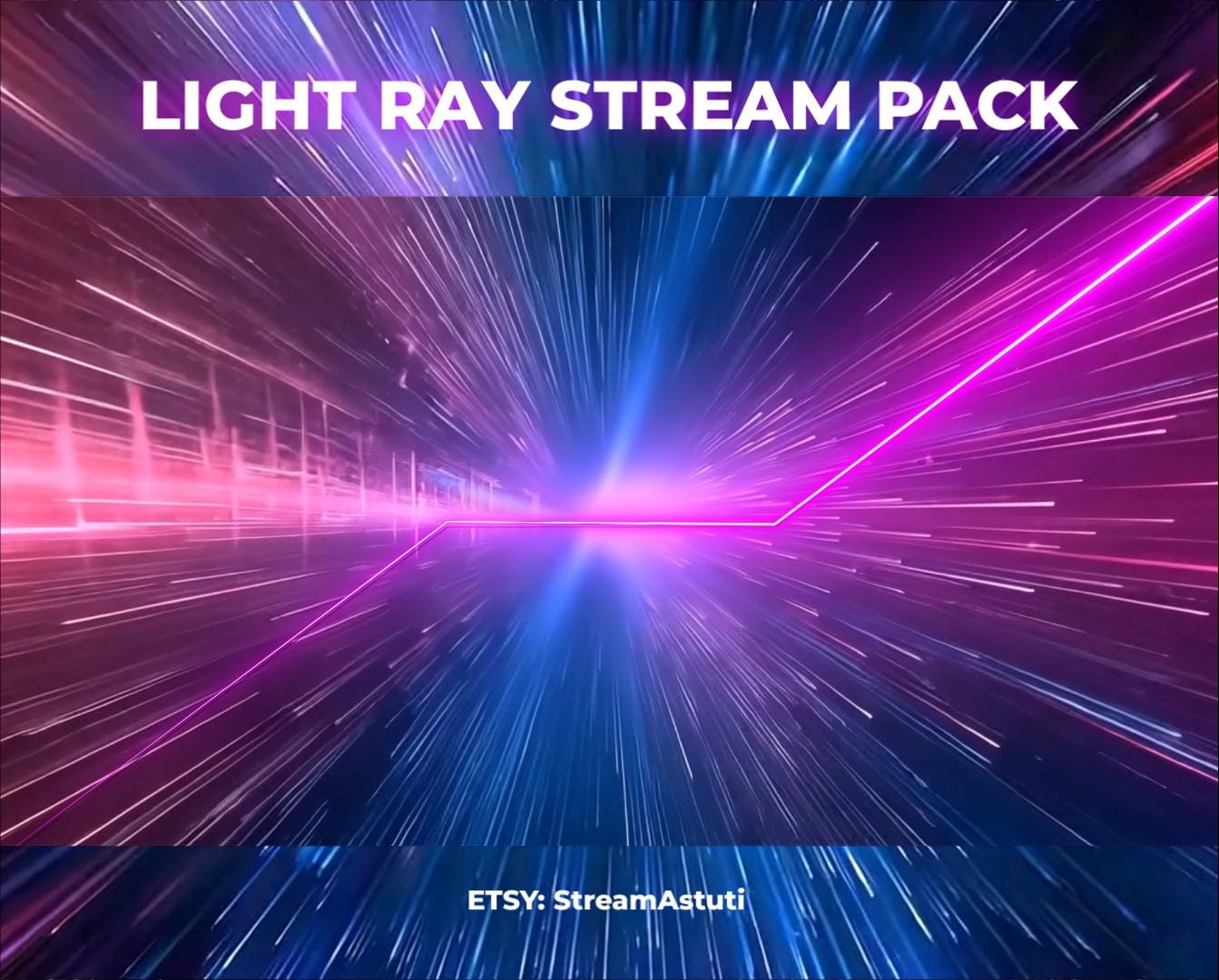 Light Ray Animated Stream Overlay Pack: Twitch, Kick, Youtube - Etsy